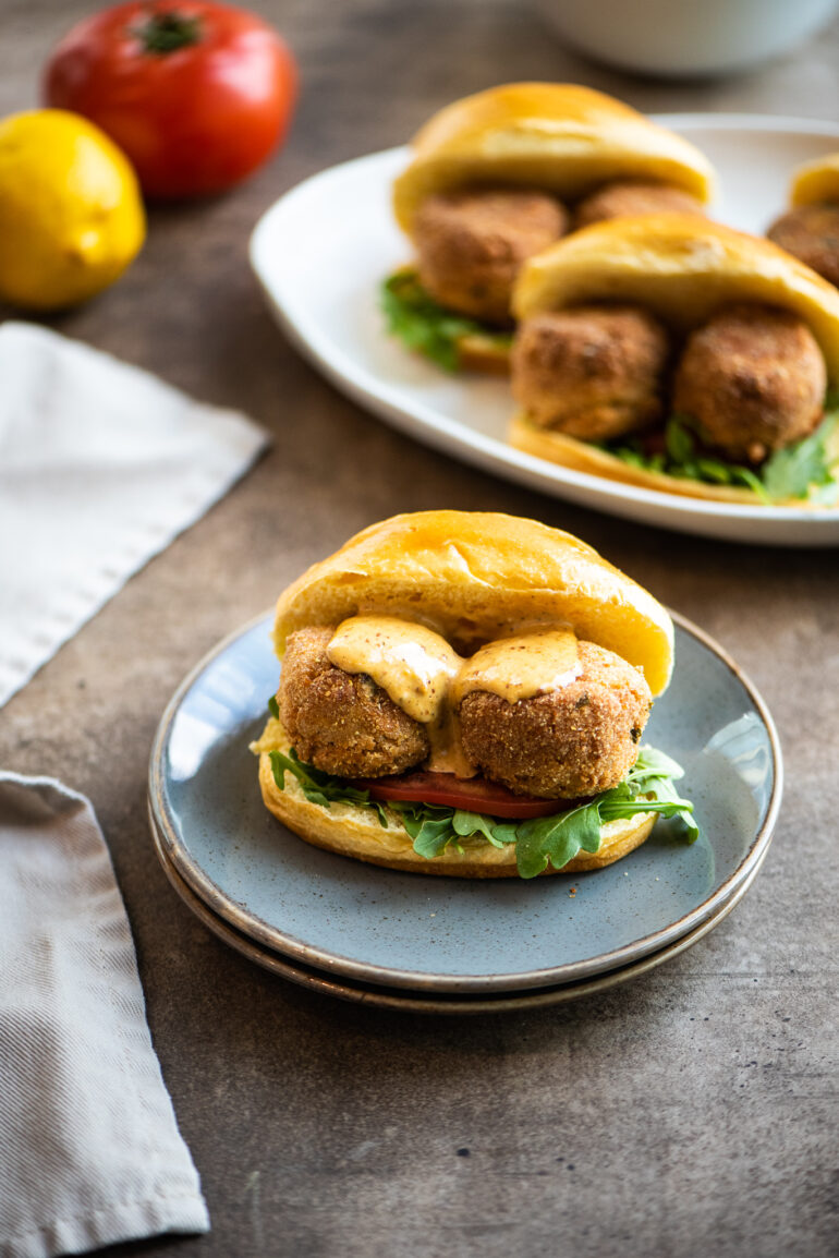 Mini Cajun Tuna Po Boys with Remoulade Sauce | Dude That Cookz