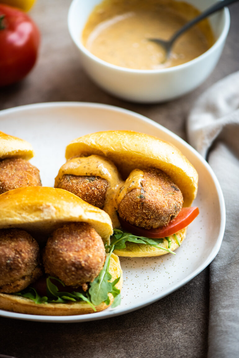 Mini Cajun Tuna Po Boys with Remoulade Sauce | Dude That Cookz