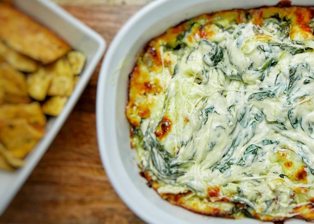 Cheesy Spinach Dip Dude That Cookz