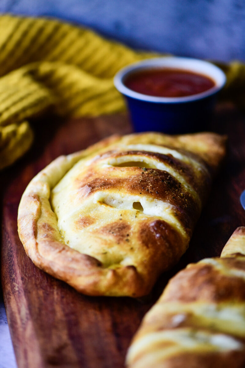 Turkey Pepperoni Calzone | Dude That Cookz