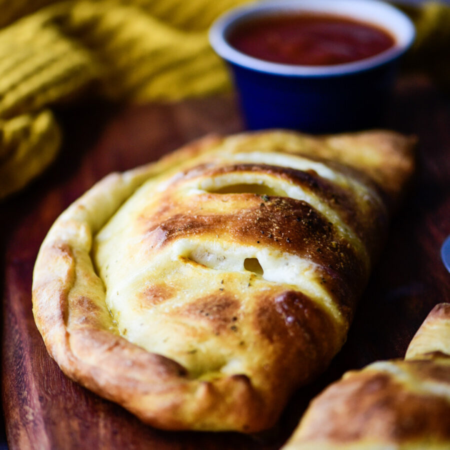Turkey Pepperoni Calzone | Dude That Cookz