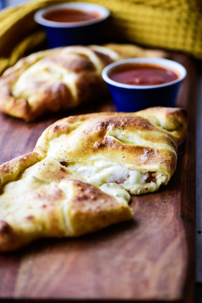 Turkey Pepperoni Calzone | Dude That Cookz