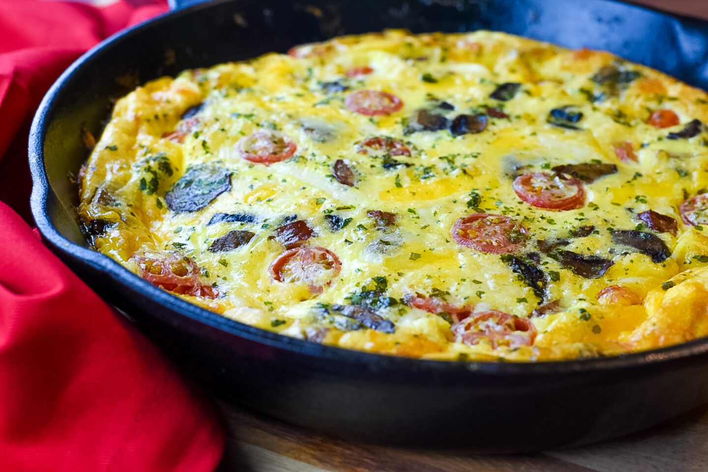 Turkey Sausage & Spinach Frittata | Dude That Cookz