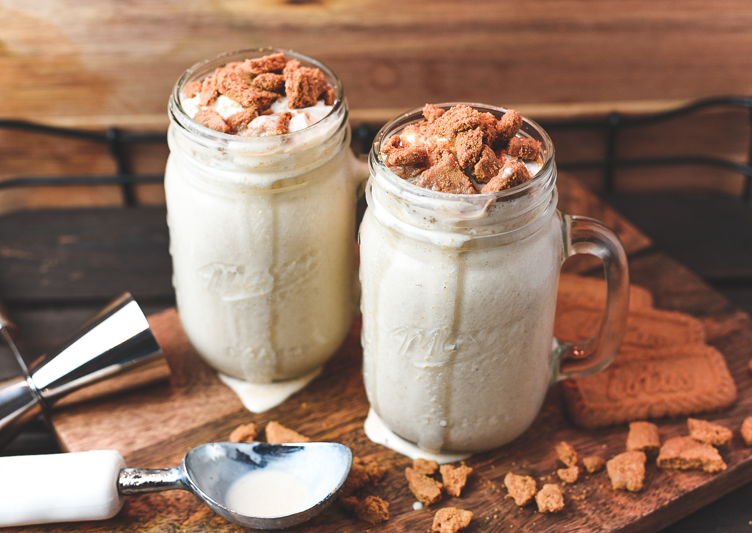 Biscoff & Cream Boozy Milkshake | Dude That Cookz