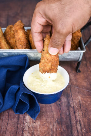 Crispy Fried Red Snapper Fish Sticks | Dude That Cookz