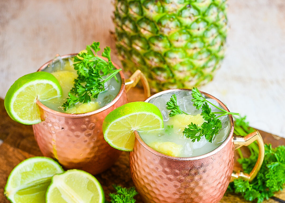 Pineapple Coconut Moscow Mule | Dude That Cookz