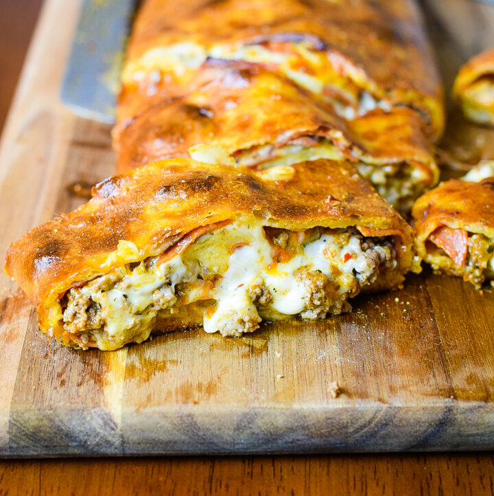 Italian Beef and Pepperoni Stromboli | Dude That Cookz