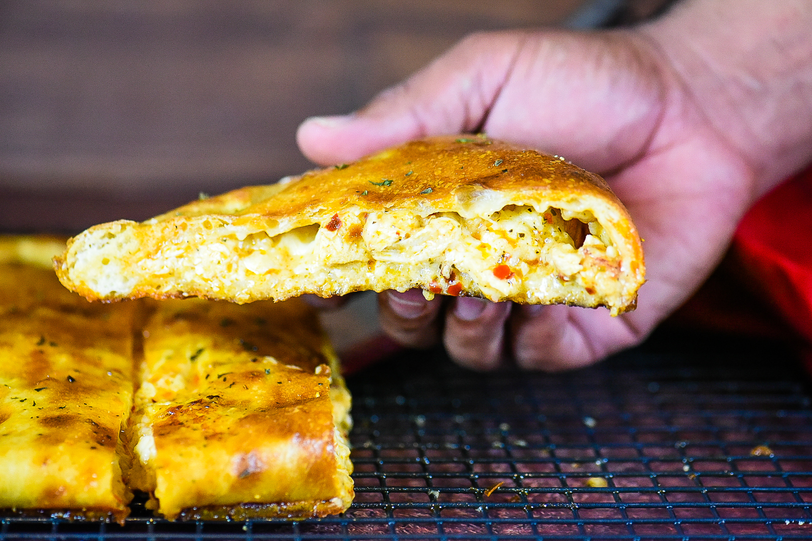 Buffalo Chicken Calzone | Dude That Cookz