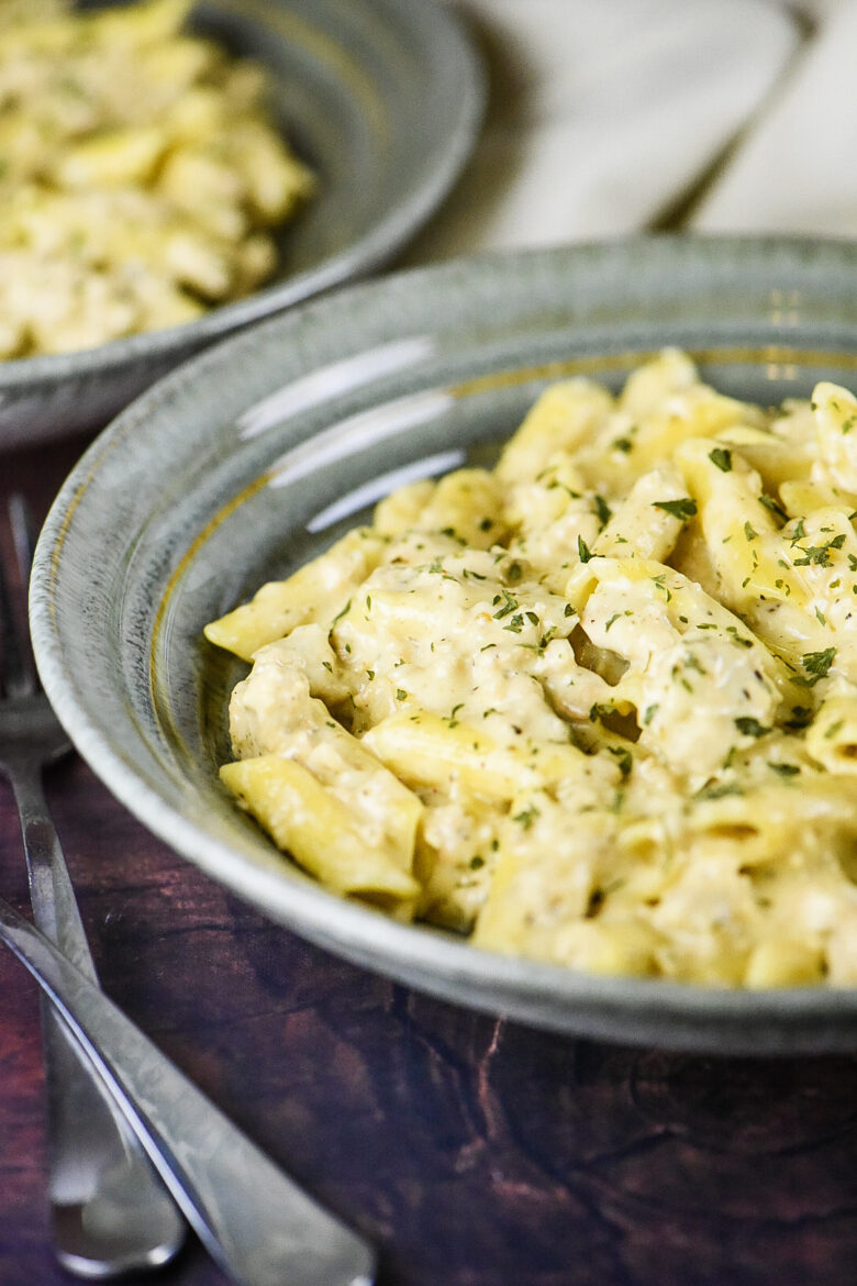 Gluten-Free Chicken Gouda Penne Pasta | Dude That Cookz