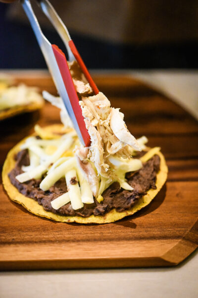 Easy Shredded Chicken Tostadas | Dude That Cookz