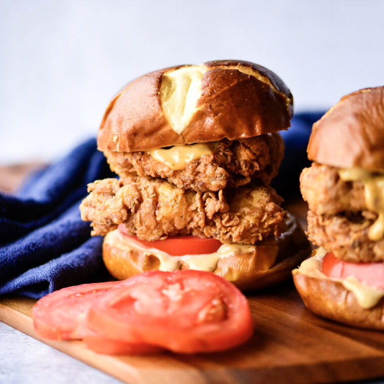 Honey BBQ Chicken Strip Sandwich | Dude That Cookz