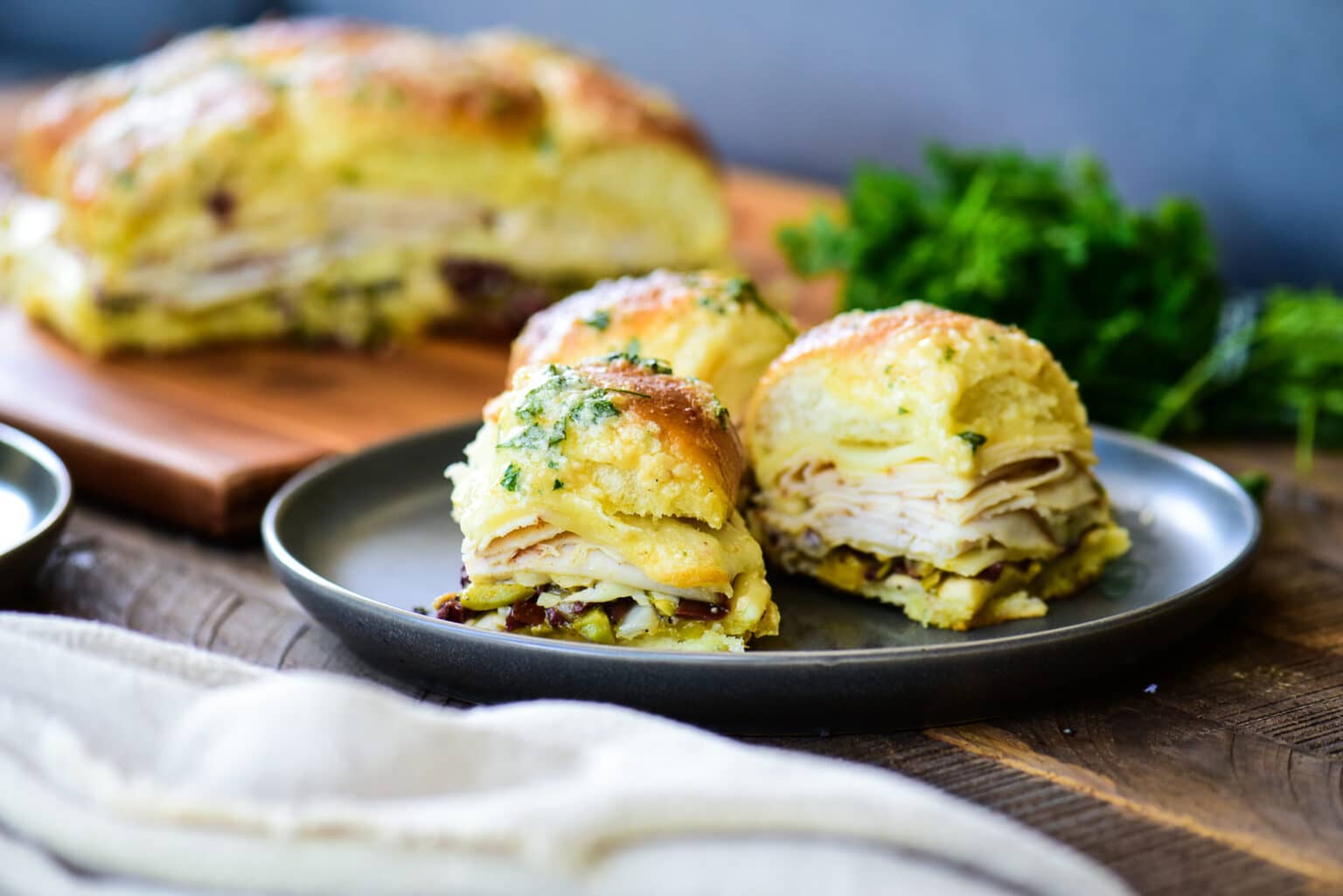 Baked Muffuletta Sliders | Dude That Cookz