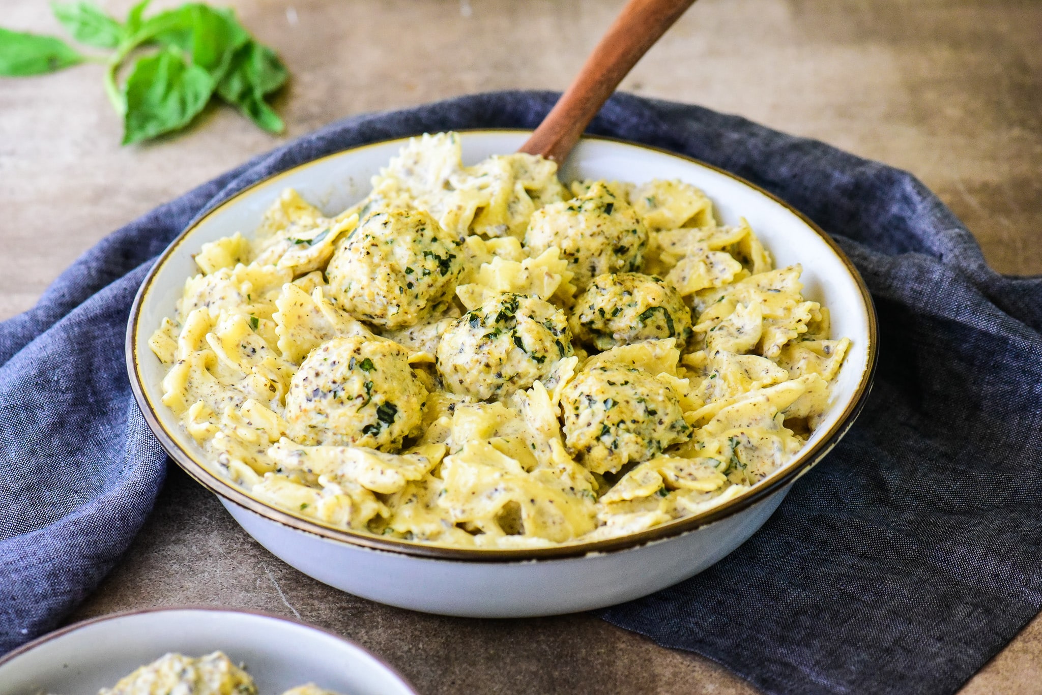 Truffle Chicken Meatball Pasta Recipe | Dude That Cookz