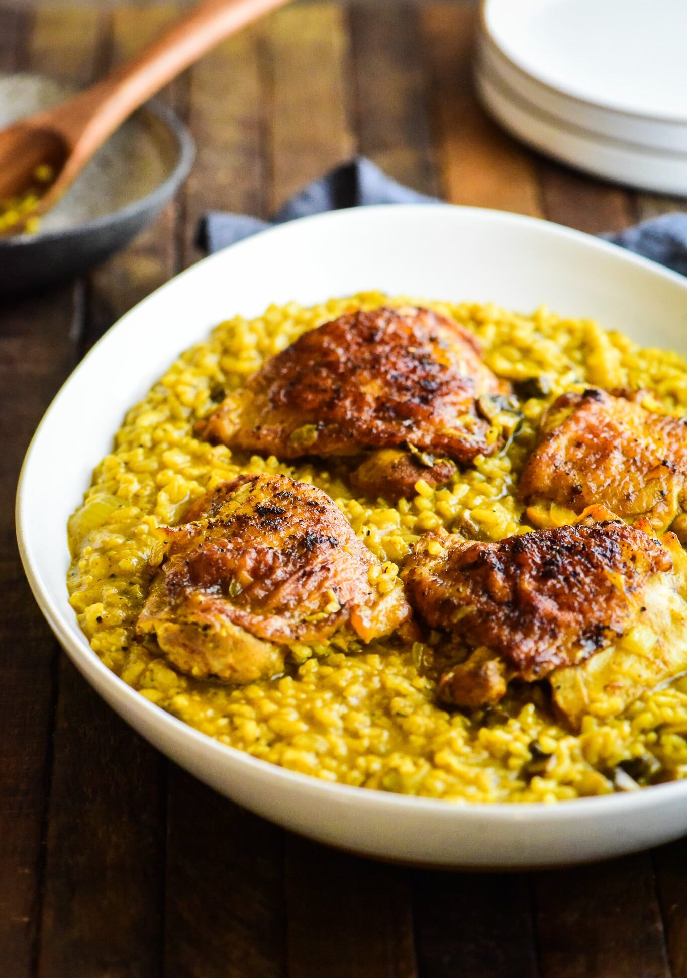 Curry Chicken Risotto Recipe | Dude That Cookz